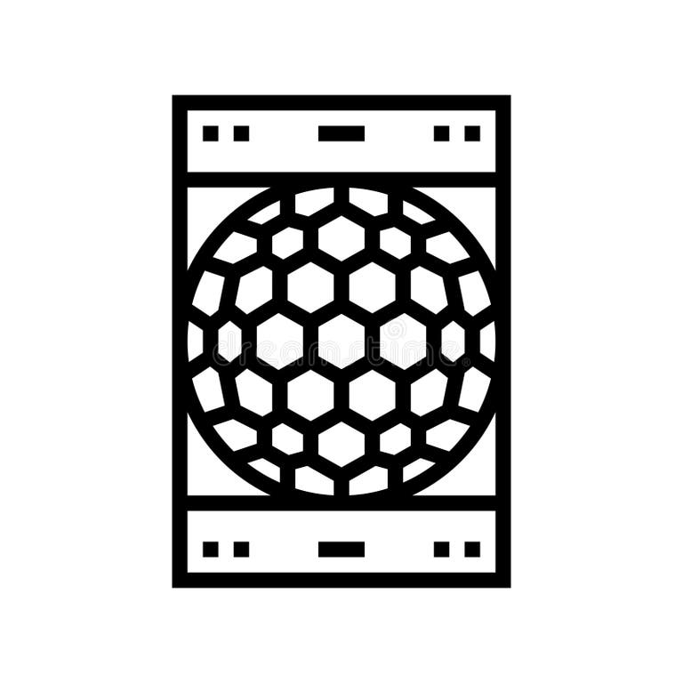 Motion Detection Sensor Module Line Icon Vector Illustration Stock ...