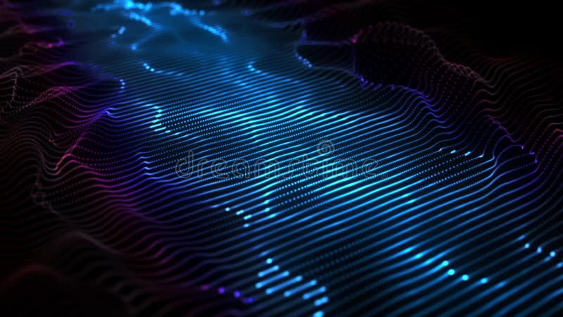 Motion of Dotted Lines on Wavy Surface Stock Video - Video of analysis ...