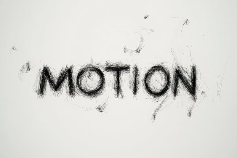 Motion Effect Creates Dynamic Text Appearance in Black and White Stock ...