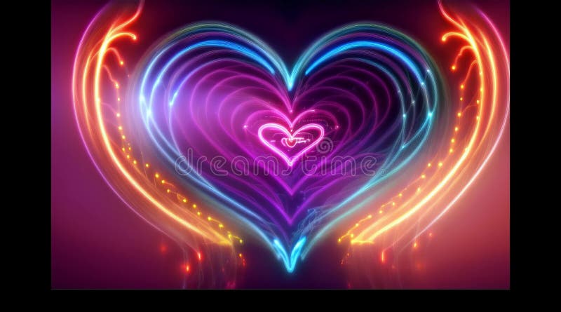Animation, Motion Effect, Heart in the Light Stock Footage - Video of ...