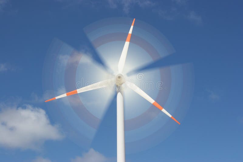 Motion effect on wind mill stock photo. Image of blur - 2929152