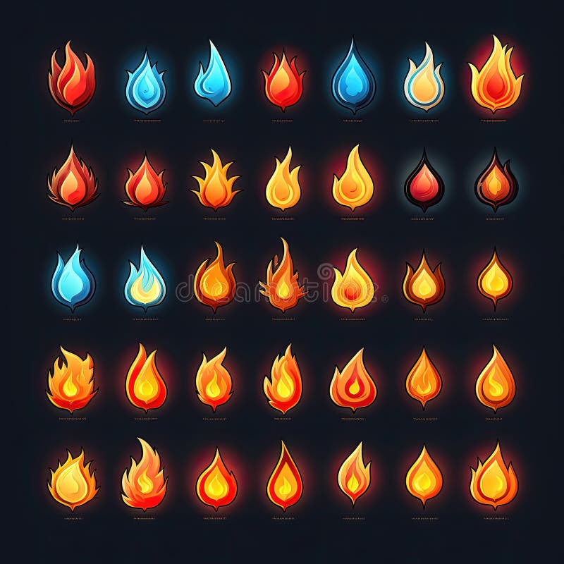 Motion Game Fire Flame Ai Generated Stock Photo - Image of generated ...
