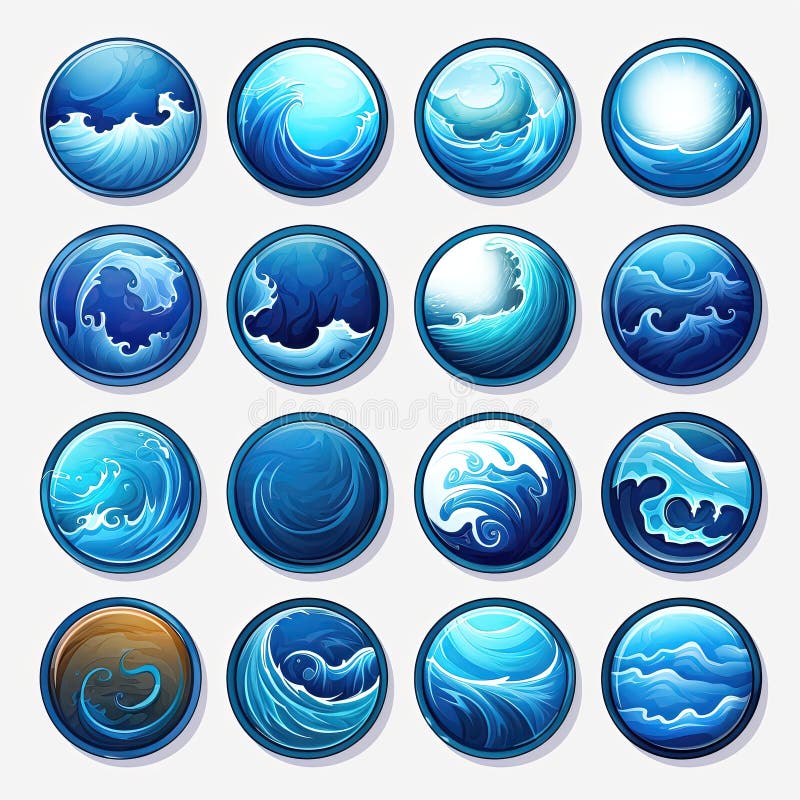 Wet Games Blue Water Splash Ai Generated Stock Image - Image of aqua ...