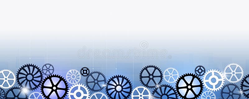 Motion Gears Concept Banner Stock Photo - Image of time, business ...