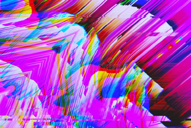 Motion Glitch Multicolored Distorted Textured Psychedelic Background ...