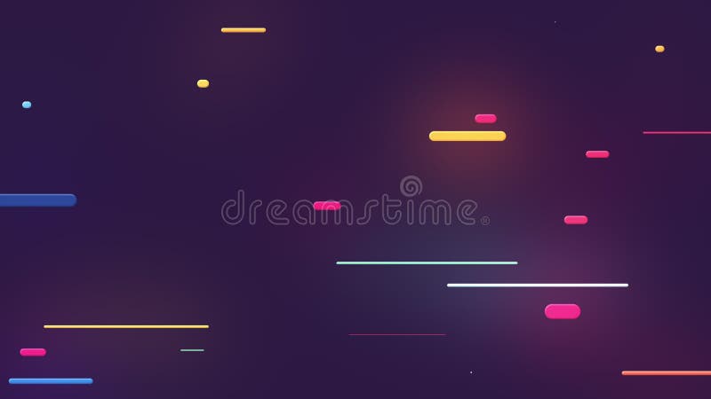 Motion Glowing Lines in a 2D Style Animation with Liquid Effect Stock ...