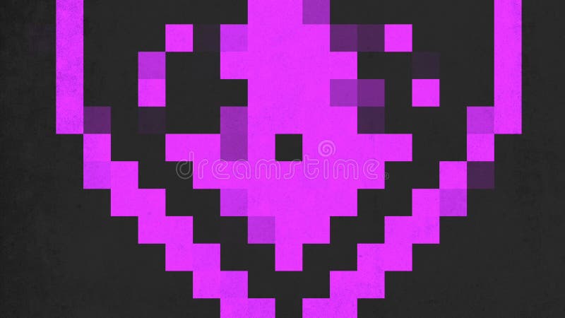 Motion Gradient Purple Pixels in 8 Bit of Architecture Stock Video ...