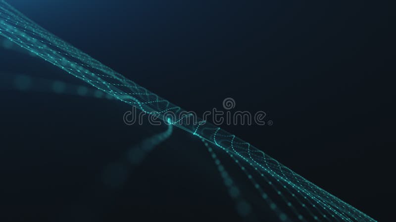 Motion Graph Blue Information Units Connected into Lacy Net Stock ...