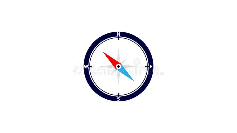 Compass Icon Animated. Motion Graphic Design. 4k. Stock Footage - Video ...