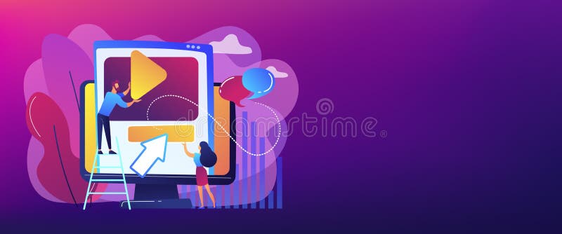 Motion Graphic Design Concept Banner Header. Stock Vector ...