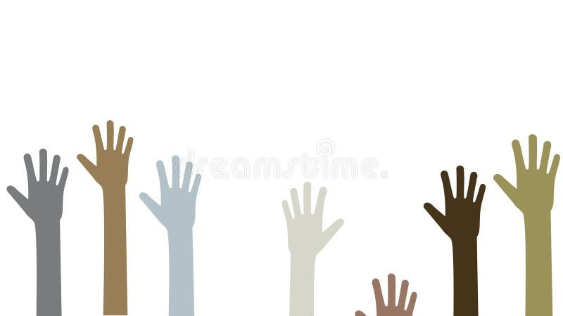 Hand, Raising Hands Icon. Motion Graphic Design. Stock Video - Video of ...
