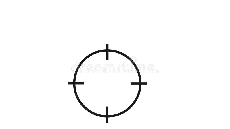 Target Searching Scope. Target Icon. Motion Graphic Design. 4k. Stock ...