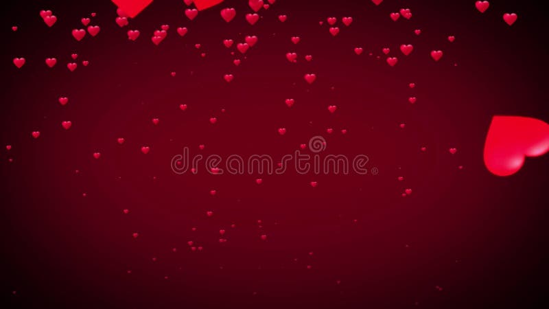 Motion Graphic of Falling Hearts Stock Video - Video of exploding ...