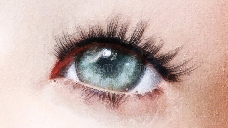 Motion Graphic of a Female Eye Stock Video - Video of eyebrows, color ...