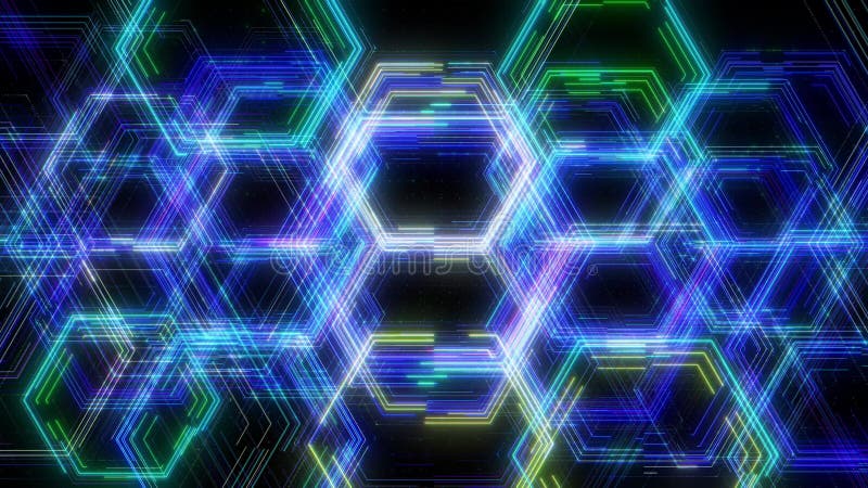 Motion Graphic Hexagon Shapes Abstract Animation Stock Video - Video of ...