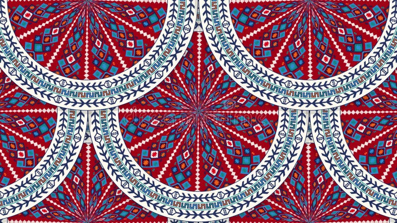 Georgian Embroidey Round Loop Pattern 17 Stock Footage - Video of ...