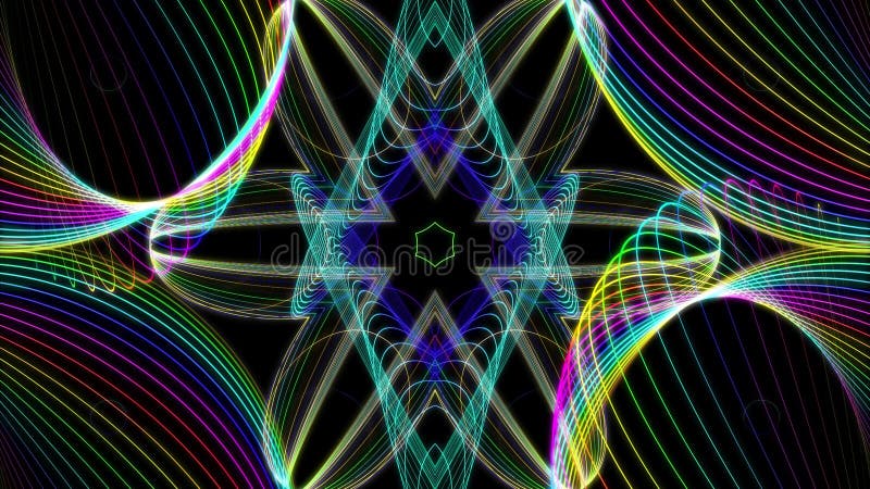 A Motion Graphic of Spirograph Pendulum on Black Background Stock Video ...