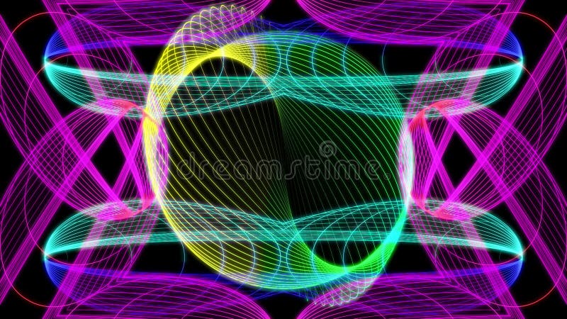 A Motion Graphic of Spirograph Pendulum on Black Background Stock Video ...