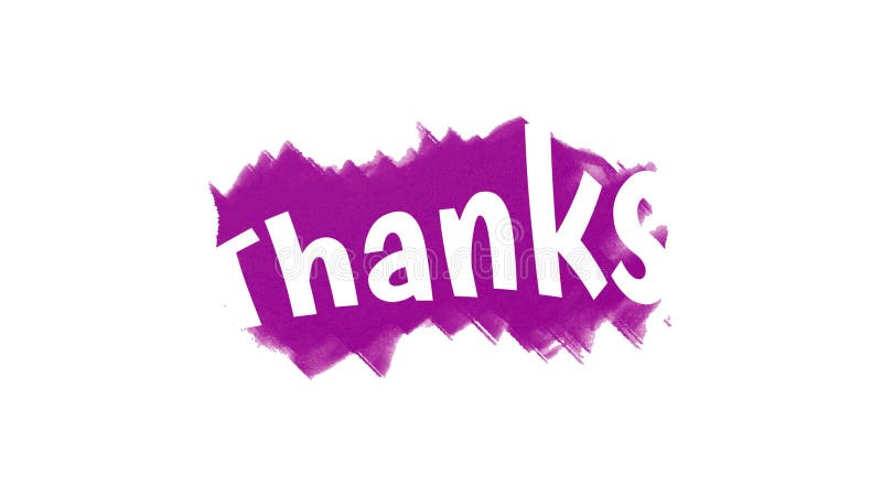 Motion Graphic of White Lettering Text for Saying Thanks Stock Video ...