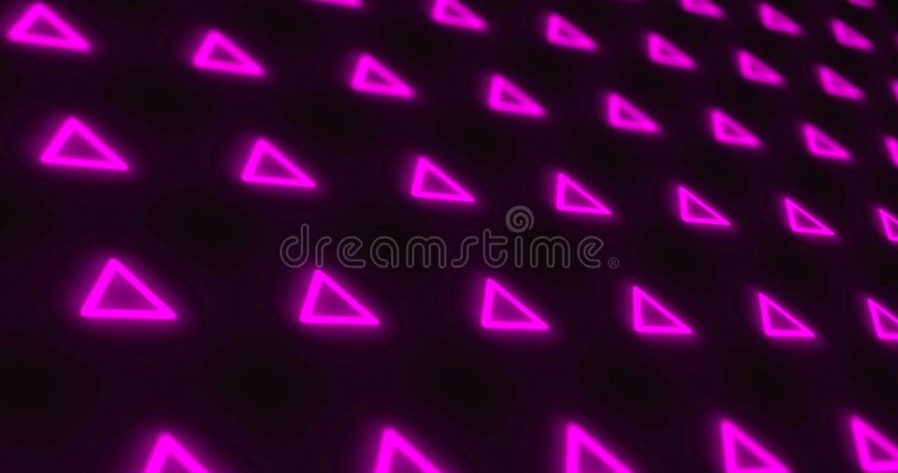Motion Graphics Animated Triangle Background. Computer Generated Image ...