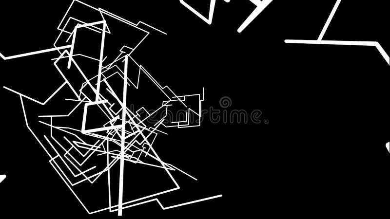 Motion Graphics with Animated White Lines Stock Video - Video of line ...