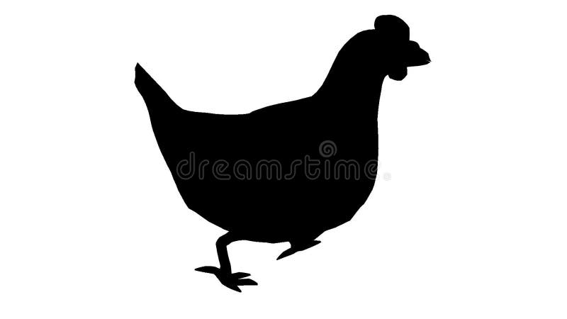 Silhouette of a Moving Lion. Alpha Channel. Alpha Matte. FullHD. Stock ...