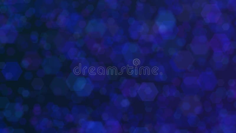 Motion Graphics. Dark Blue Abstract Background with Hexagon Shaped Bokeh Patten Stock Video ...