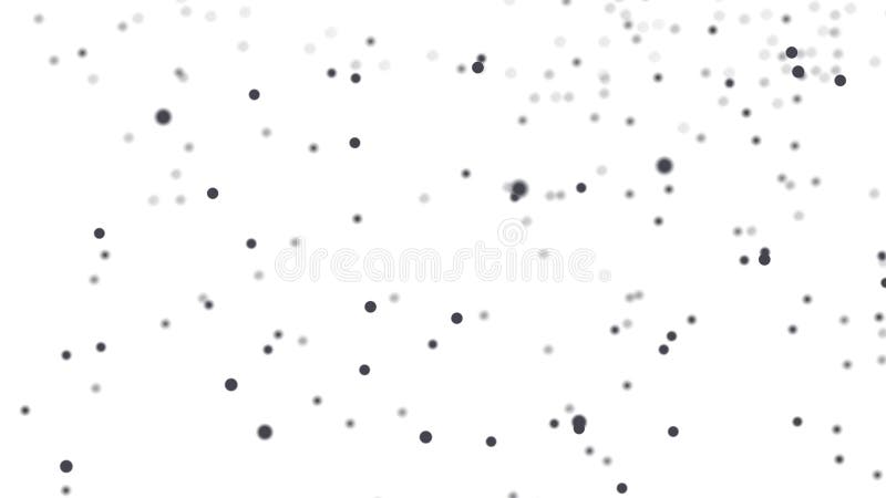 Motion Design Black Particles Move Smoothly Across the Screen. White ...