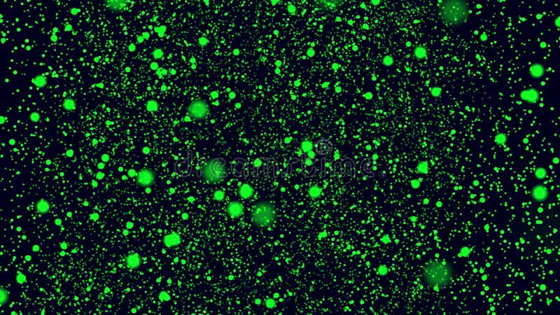 Green Plexus Motion Design. Green Dots on a Dark Background. Technology, Graphics, Abstraction ...