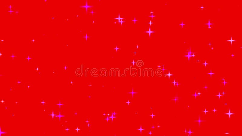 Motion Graphics of the Twinkle Glitter Pink Star Sparkling Behind Red ...