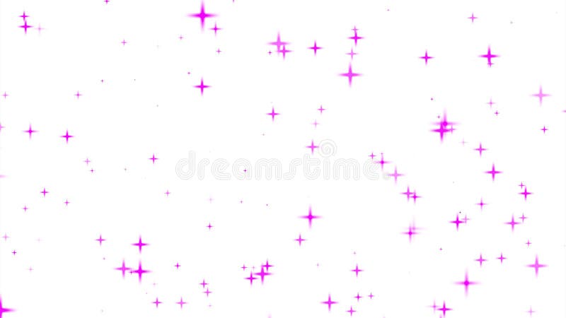 Motion Graphics of the Twinkle Glitter Pink Star Sparkling Behind White ...