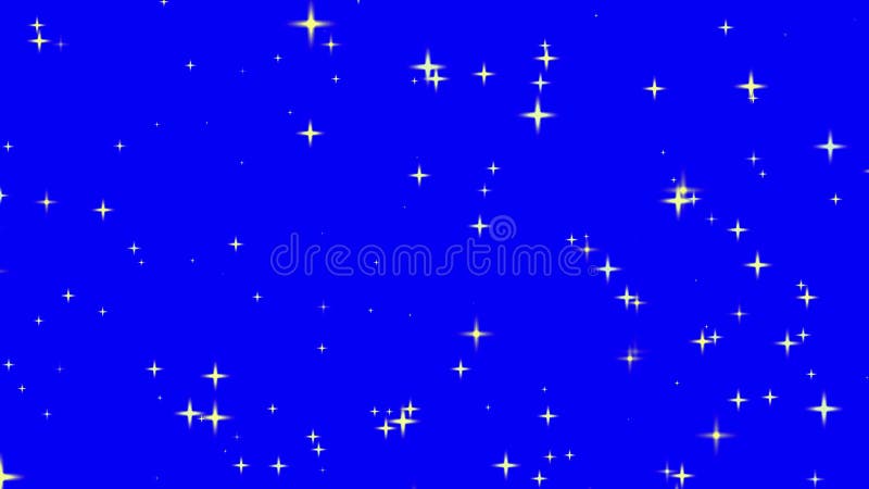 Motion Graphics of the Twinkle Glitter Star Sparkling Behind Blue ...