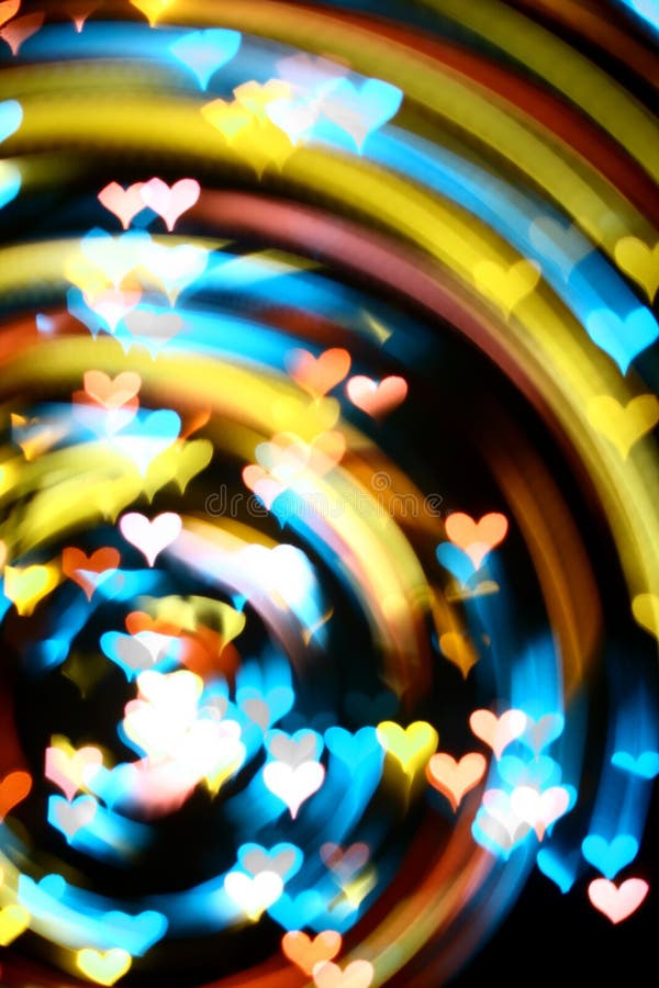 Motion heart stock image. Image of bright, gold, love - 7052929