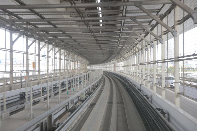 Motion of Japanese Mono Rail Editorial Photo - Image of abstract ...