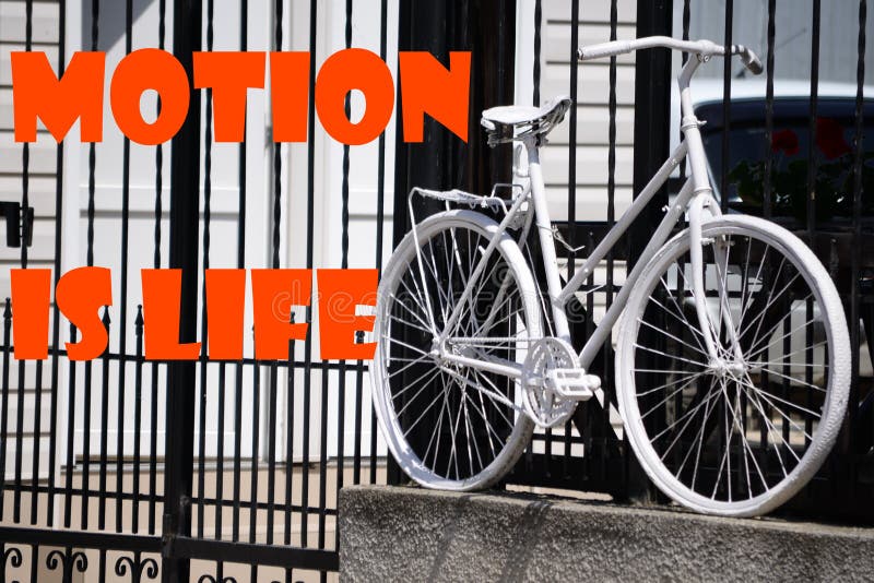 Motion is Life, Motivational Phrases for Every Day Stock Photo - Image ...