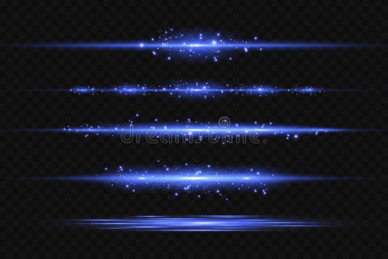 Motion Light Effect for Banners. Blue Lines. the Effect of Speed on a ...