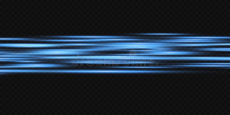 Motion Light Effect for Banners. Blue Lines. the Effect of Speed on a ...