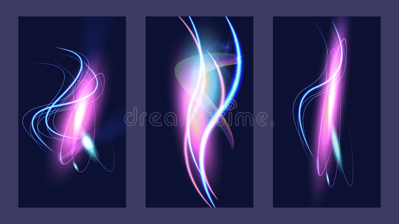 Motion Lighting Effects. Speed Light Set Poster Stock Illustration ...
