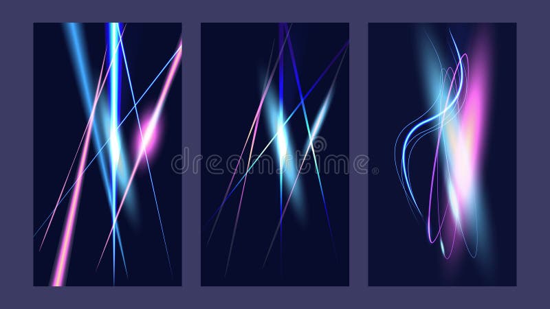 Motion Lighting Effects. Speed Light Set Poster Stock Illustration ...