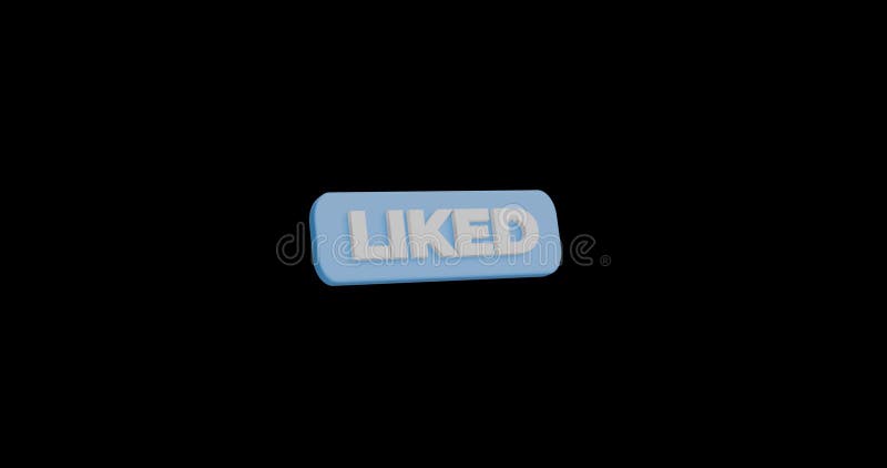 Motion of the Like Button. 3D Render. Stock Footage - Video of shadow ...