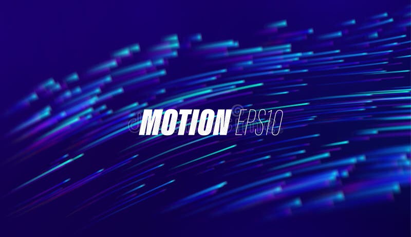 Motion Line Abstract Background. Particles with Trail Stock ...