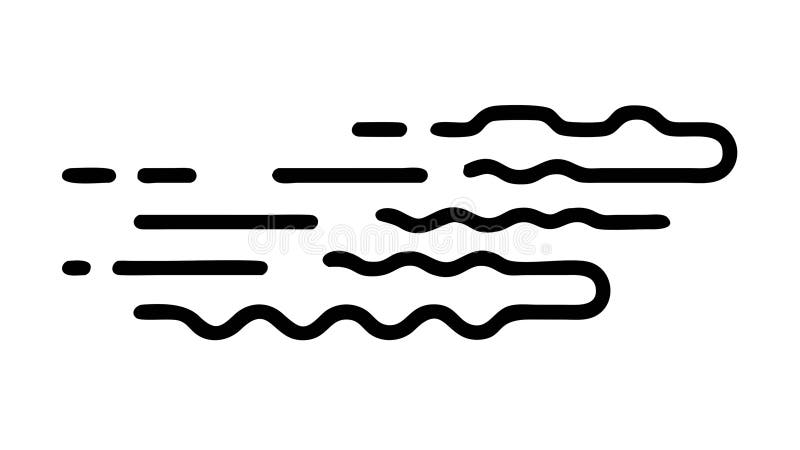 Motion Lines Icon, Speed Movement Action Symbol, Vector Design ...