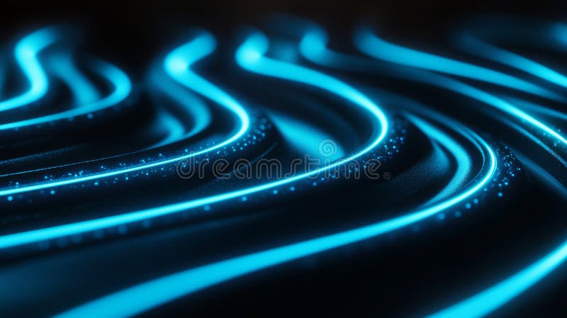 Motion Lines of Speed and Power in 3D. Beams of Light in 5G Technology ...