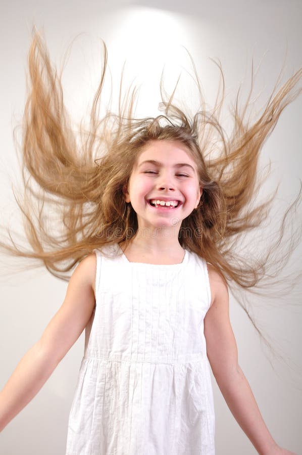 Motion long hair stock photo. Image of human, hair, jump - 23060690