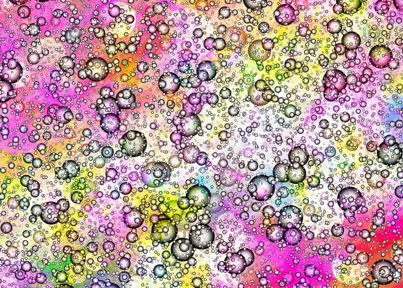 Motion Many Colorful Light Bubbles Stock Illustration - Illustration of ...