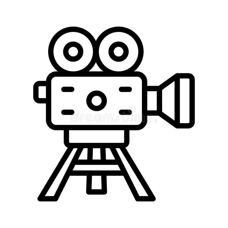 Motion Movie, Film and Cinema Camera with Vector Stock Vector ...