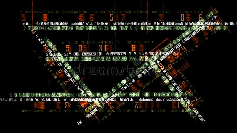 Motion numbers. stock footage. Video of falling, movement - 100695626