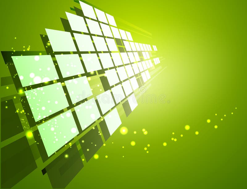 Motion Picture Multimedia Graphic Rendering. 3 Dimensional Rectangular ...