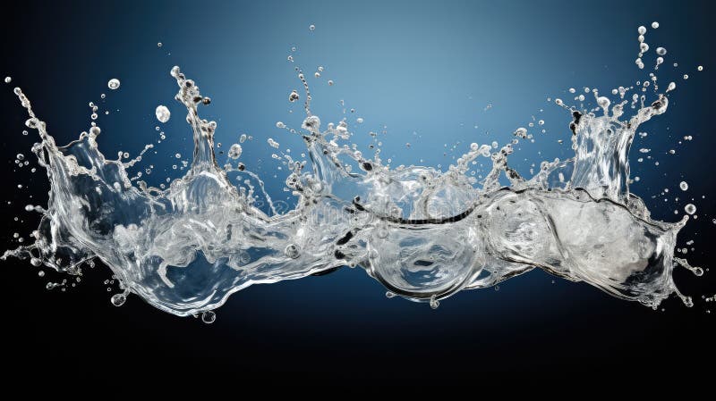 Motion Realistic Water Splash Stock Illustration - Illustration of ...