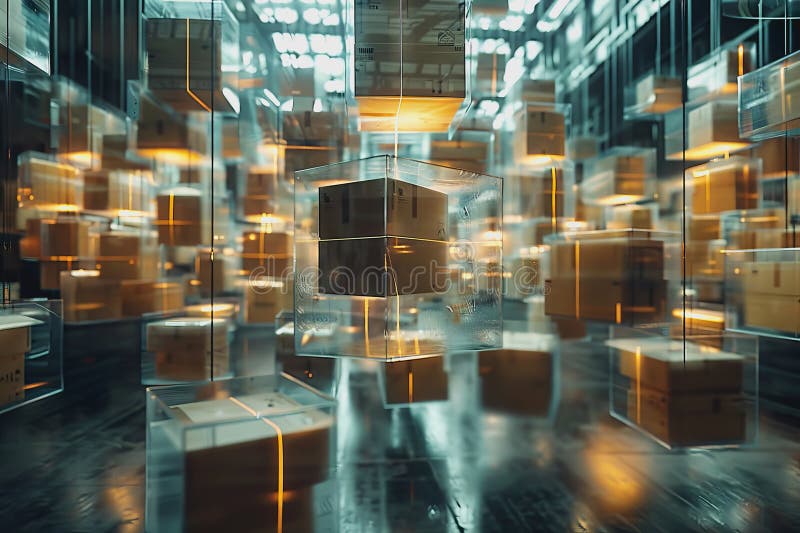 Motion Rectangular Shaped Packages Transported Via a Logistics System ...